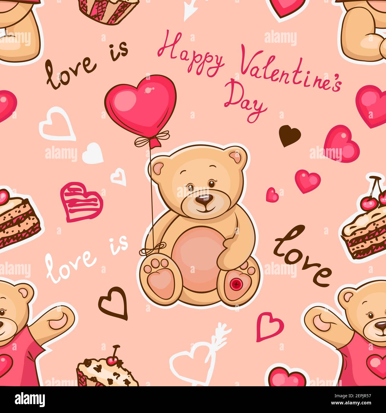 pattern valentines day Stock Vector Image & Art - Alamy