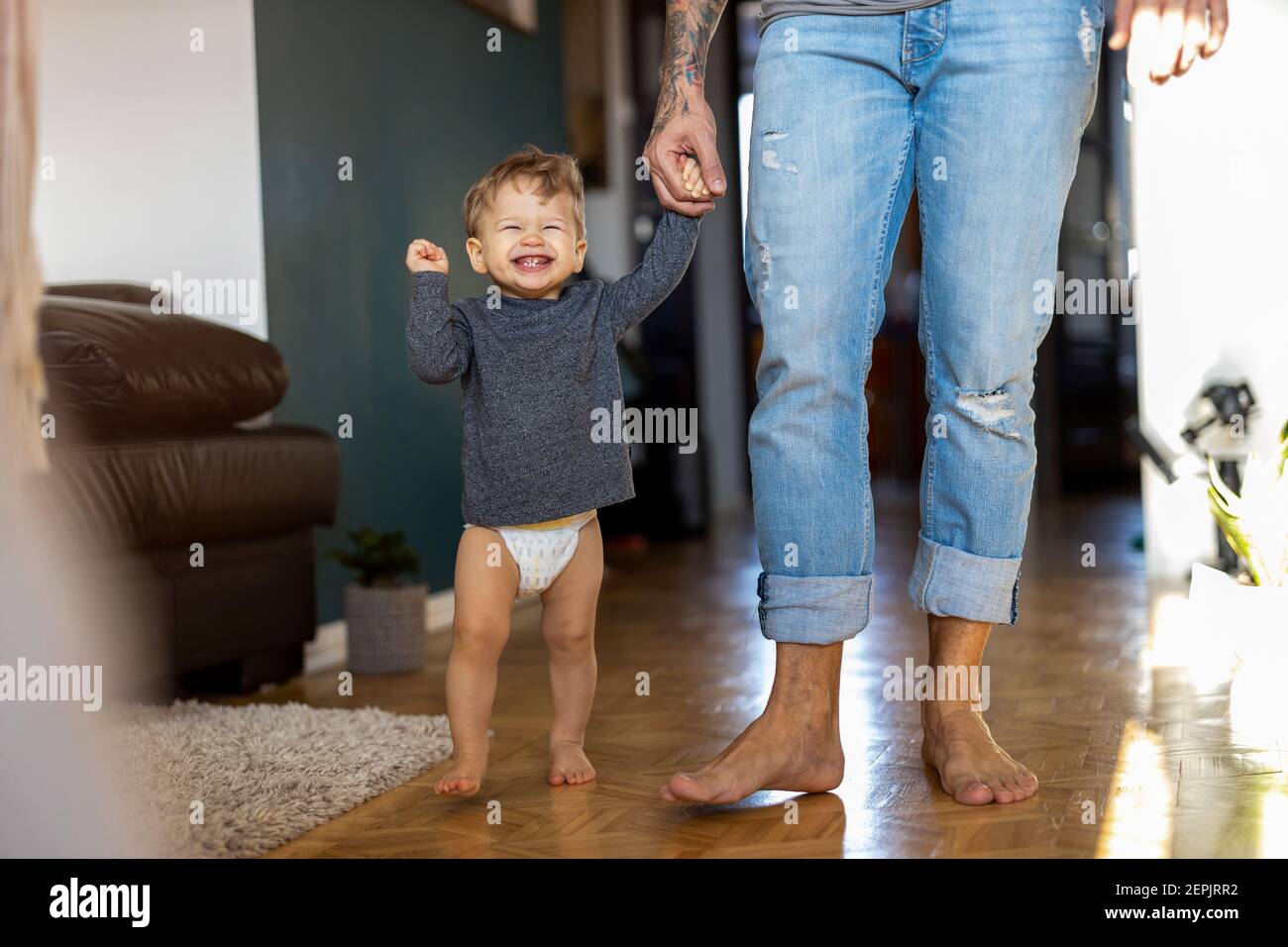 Man learning to walk hi-res stock photography and images - Alamy