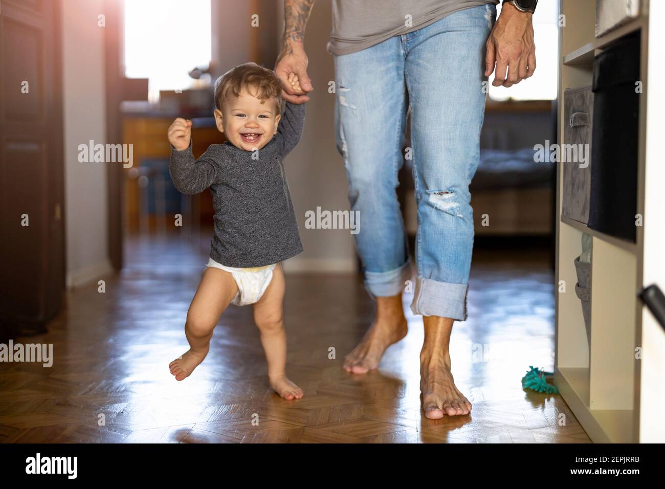 Man learning to walk hi-res stock photography and images - Alamy