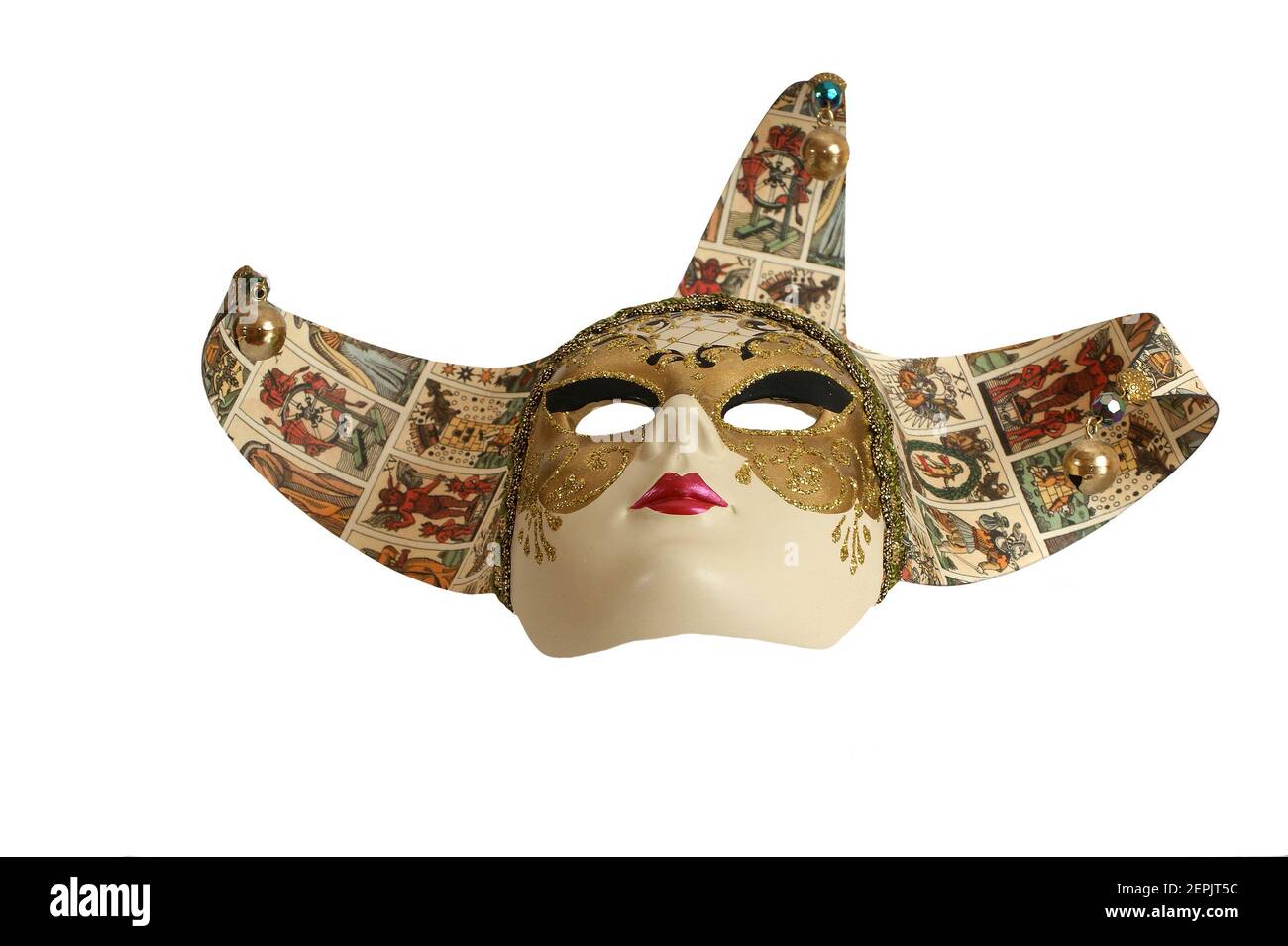 Traditional carnival Venice (Italy) mask, isolated Stock Photo - Alamy