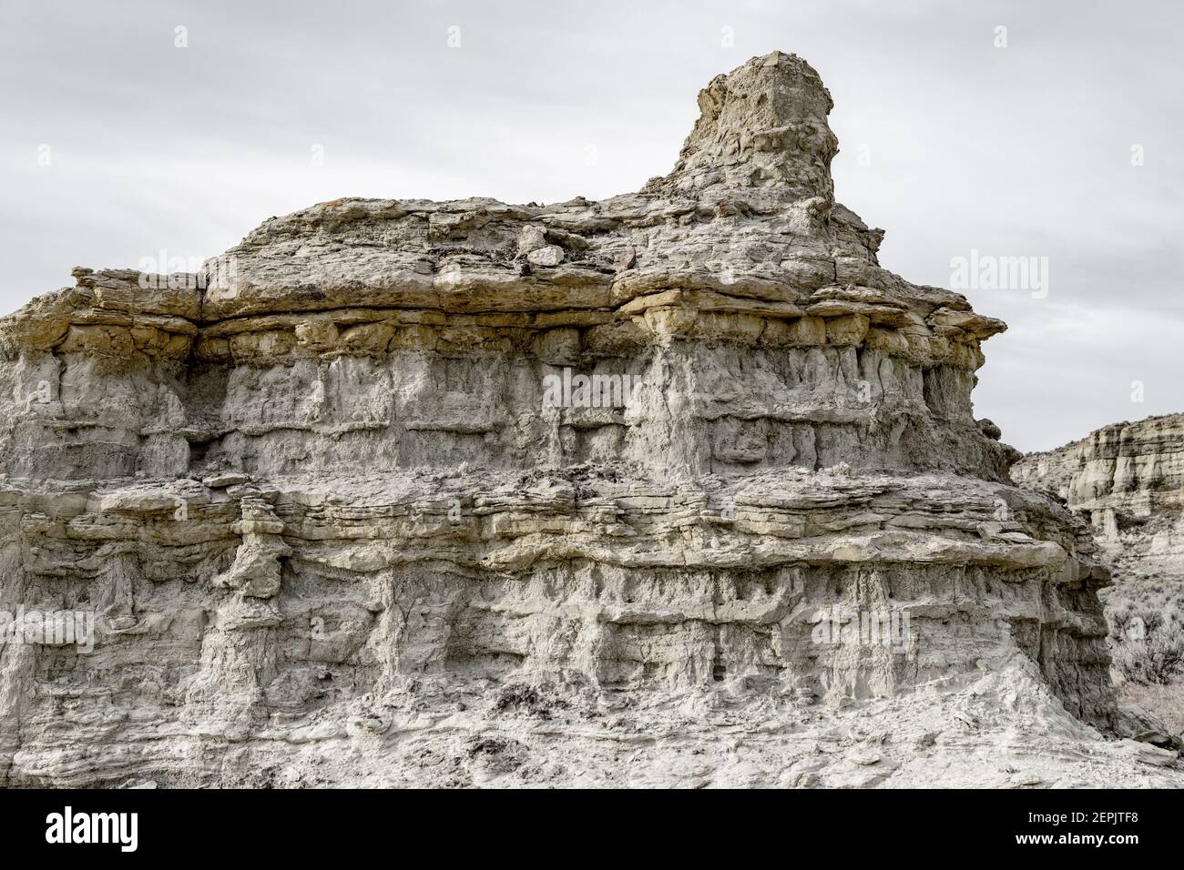 Desert rock formation with may layers Stock Photo - Alamy