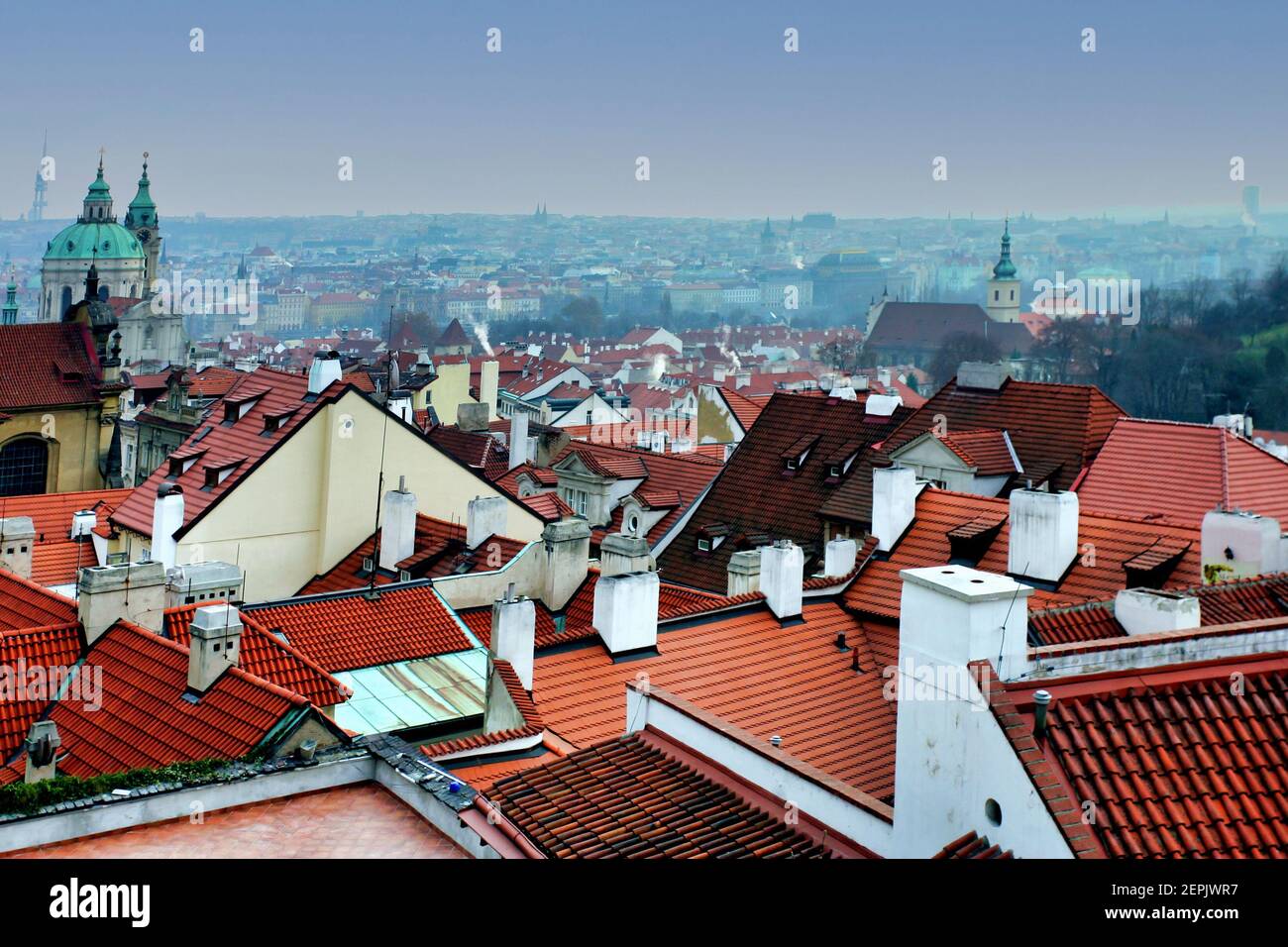 Rooftops in prague castle hi-res stock photography and images - Alamy
