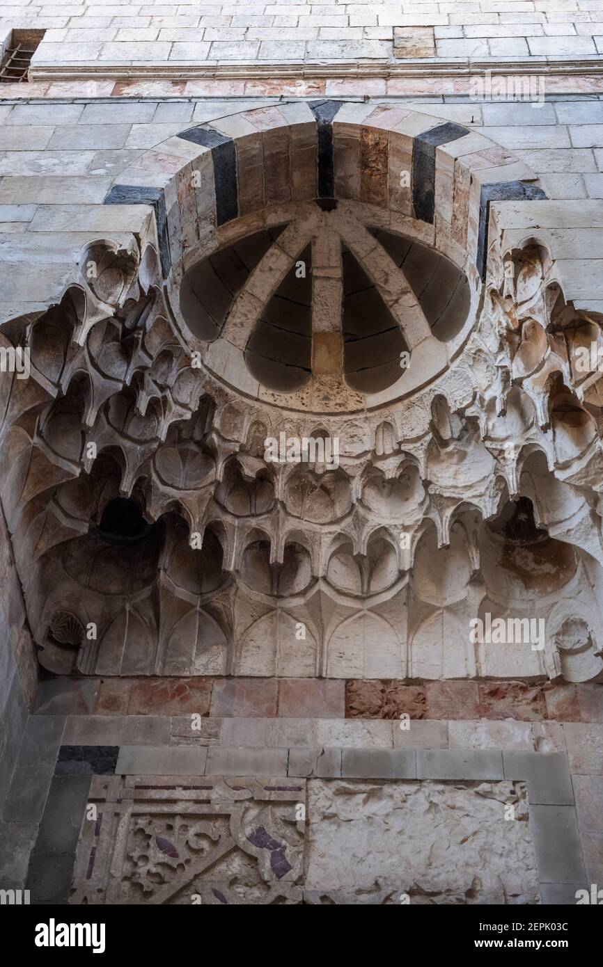 Stalactite Formations (muqarnas) at the domed east entrance portal to ...