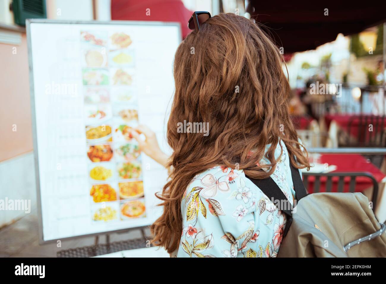 Backpack bar restaurant cafe hi-res stock photography and images - Alamy