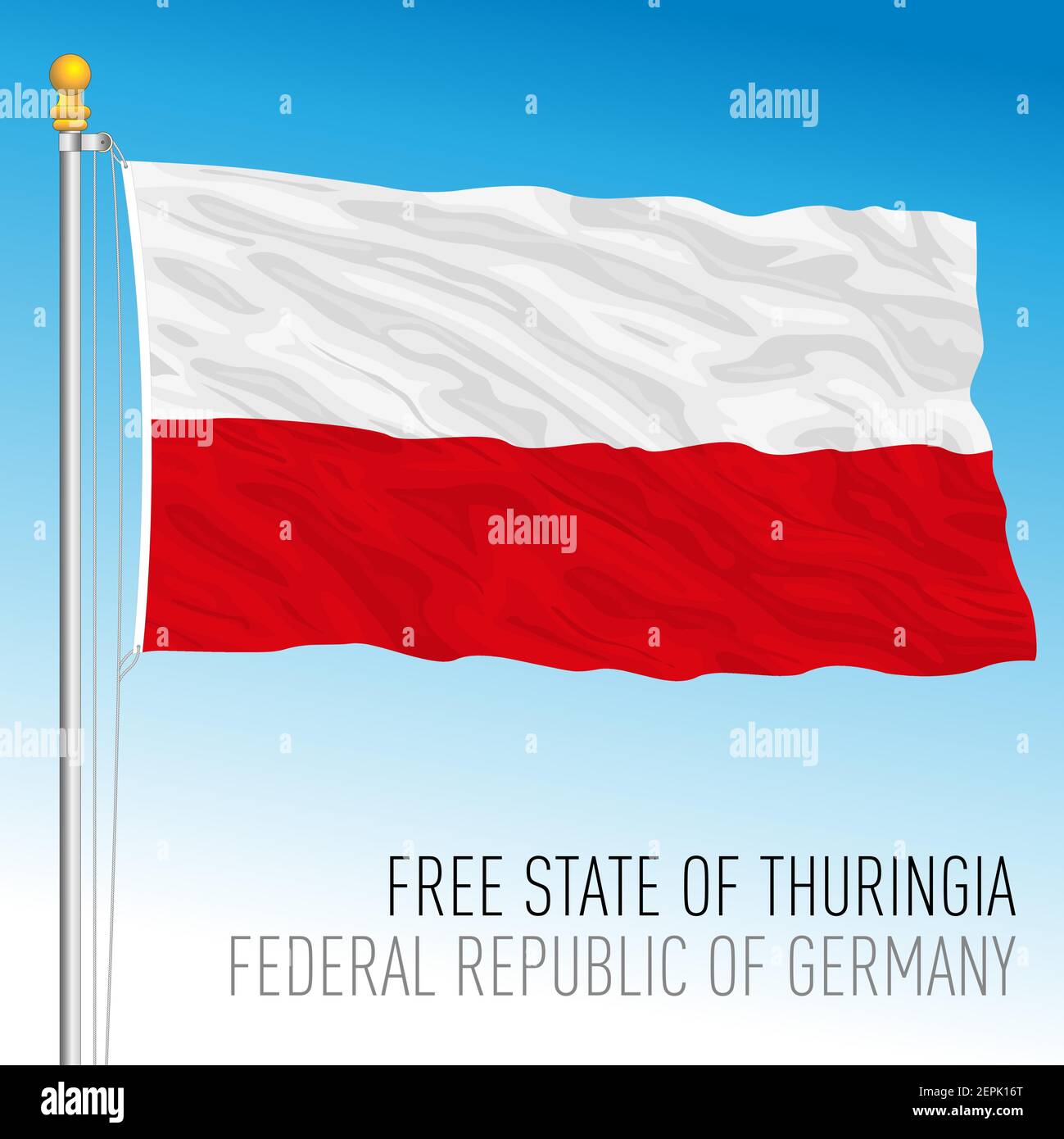 Free state of thuringia flag Stock Vector Images - Alamy