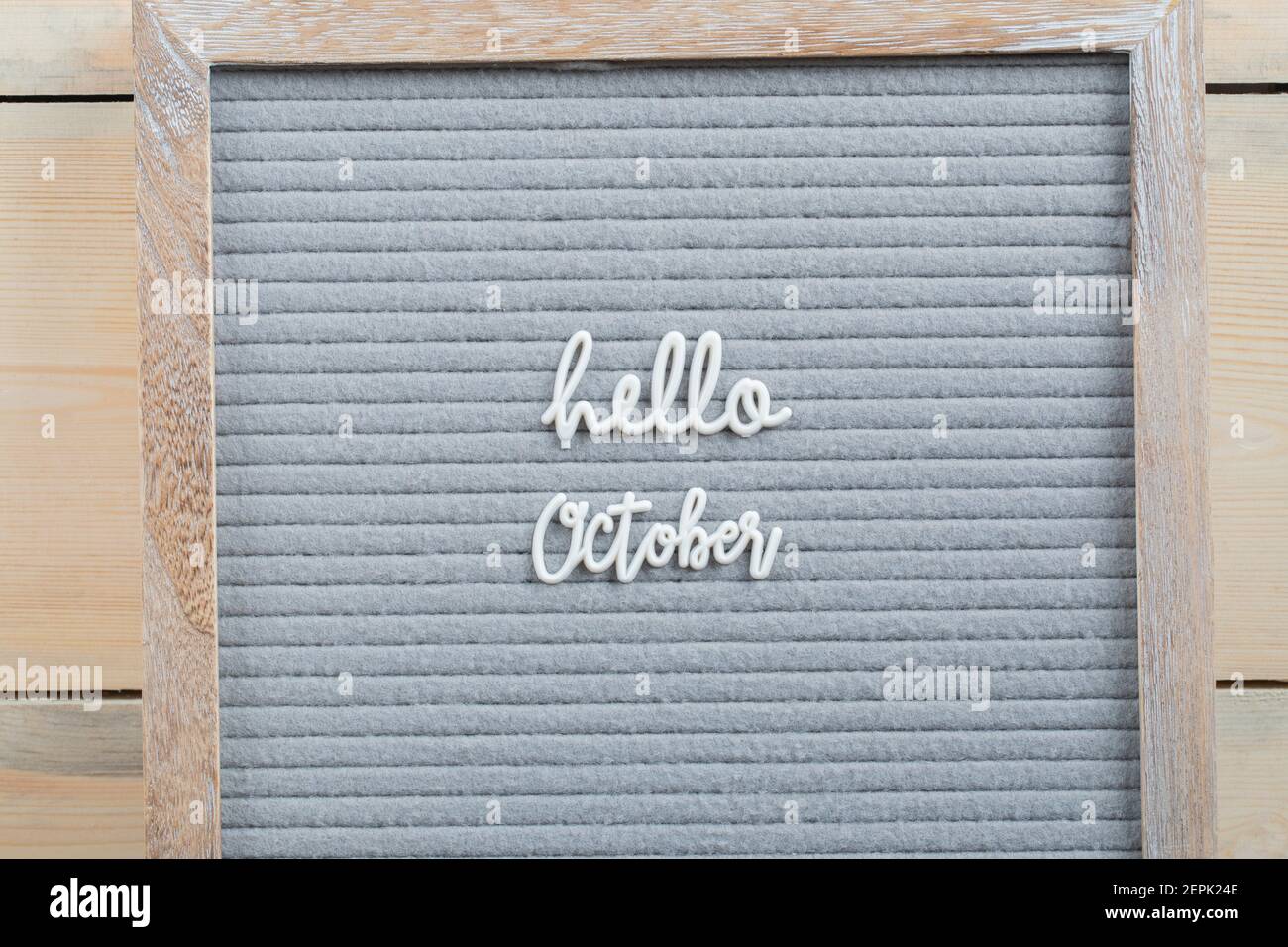 Hello october hi-res stock photography and images - Alamy