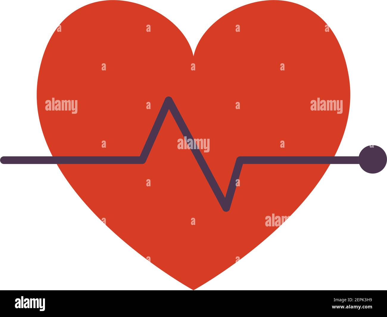 Fitness heart pulse on white background design, Gym sport and ...