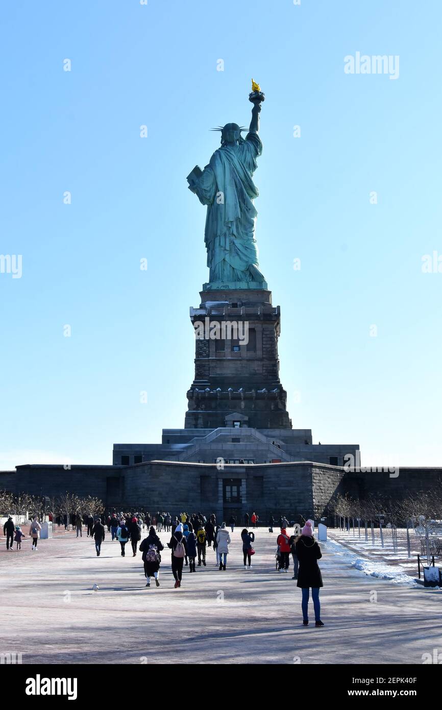 Statue of Liberty, colossal neoclassical sculpture and also known as ...