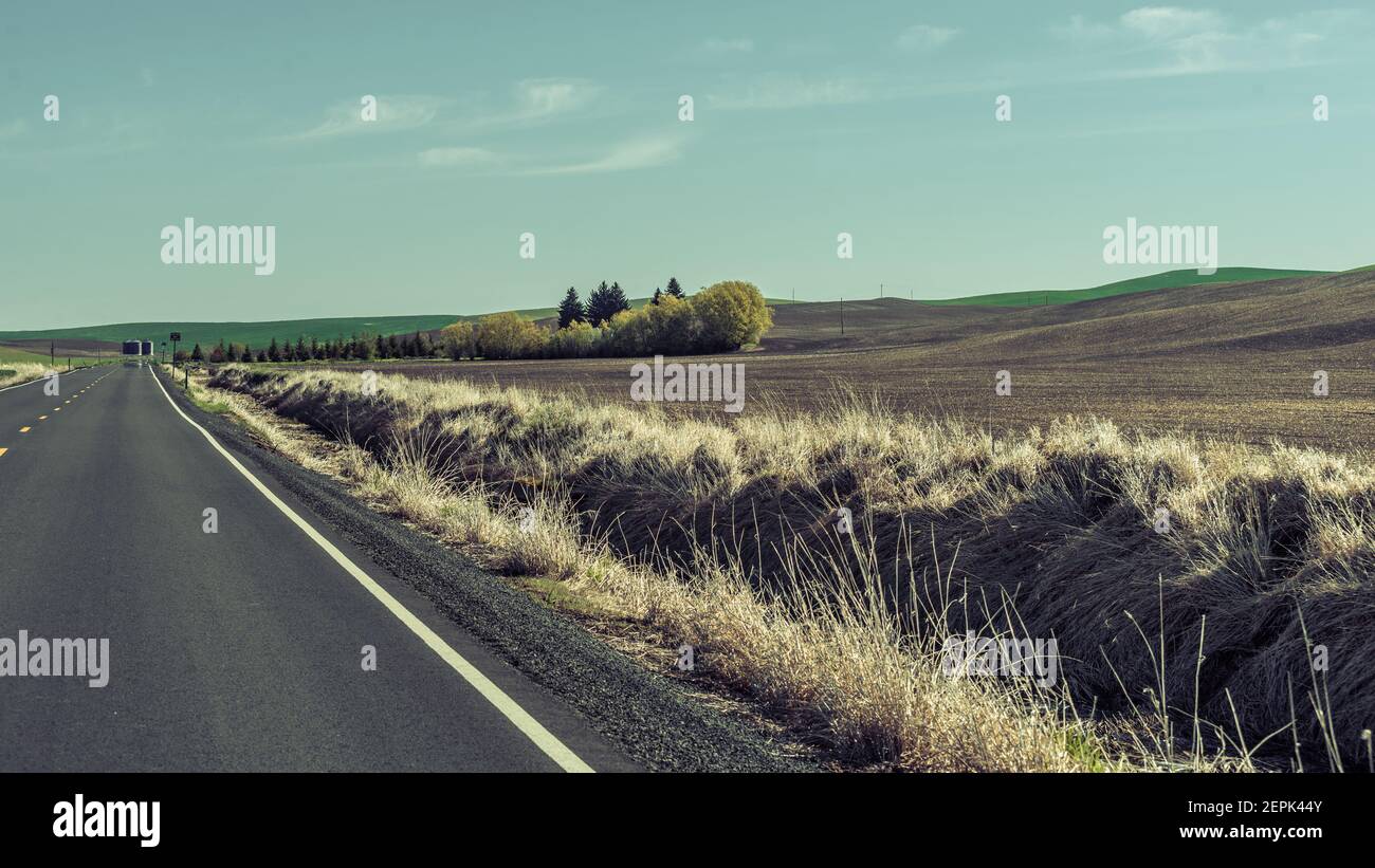 Highway 26, Eastern Washington Stock Photo - Alamy