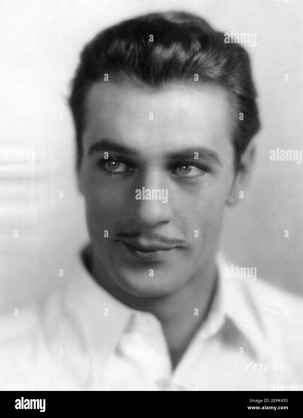 GARY COOPER circa 1928 Portrait with moustache Paramount Junior Star ...
