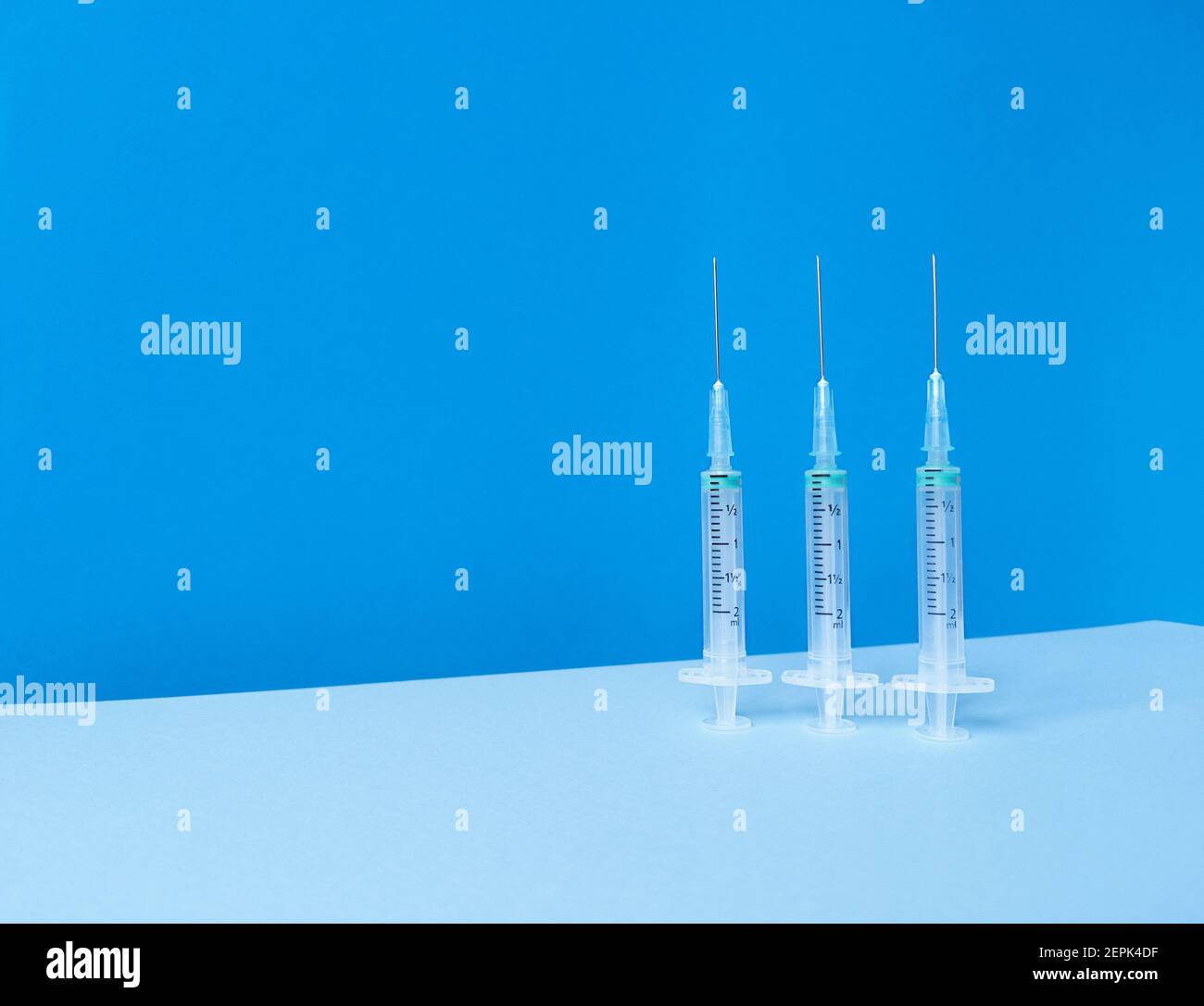 Syringes three syringes hi-res stock photography and images - Alamy