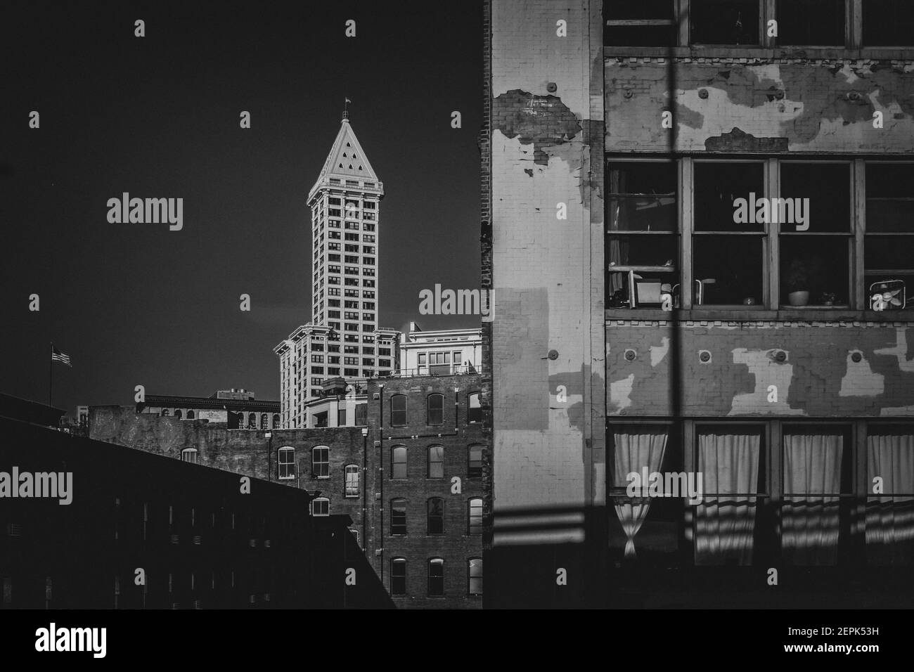 Seattle Architectural Abstract Cityscape Stock Photo - Alamy