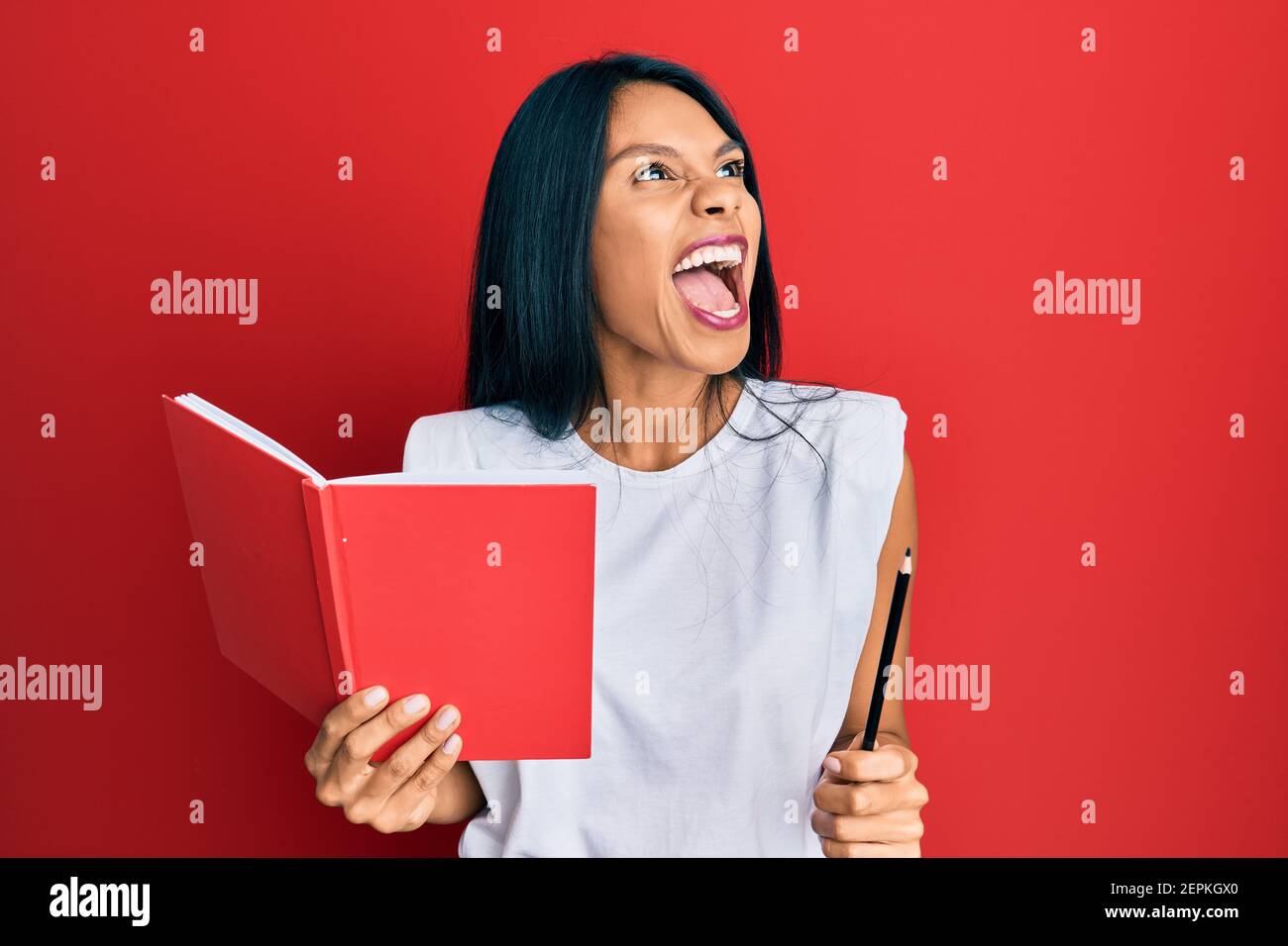 Frustrated upset young woman pencil hi-res stock photography and images ...