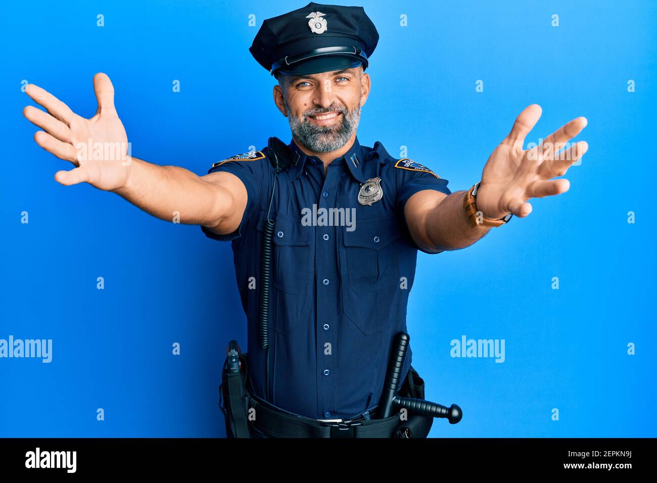 Police officer uniform arm raised hi-res stock photography and images ...