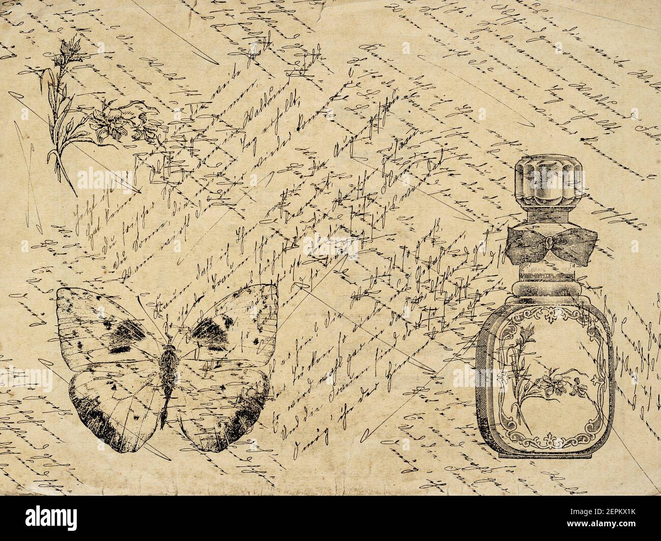 Vintage paper texture overlay hi-res stock photography and images - Alamy