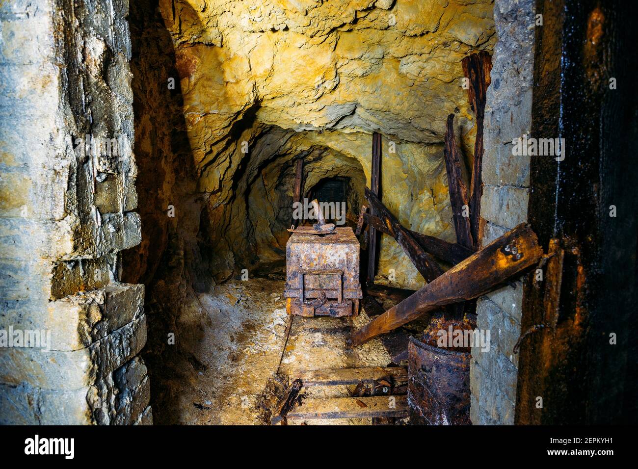 Mine adit rail hi-res stock photography and images - Alamy