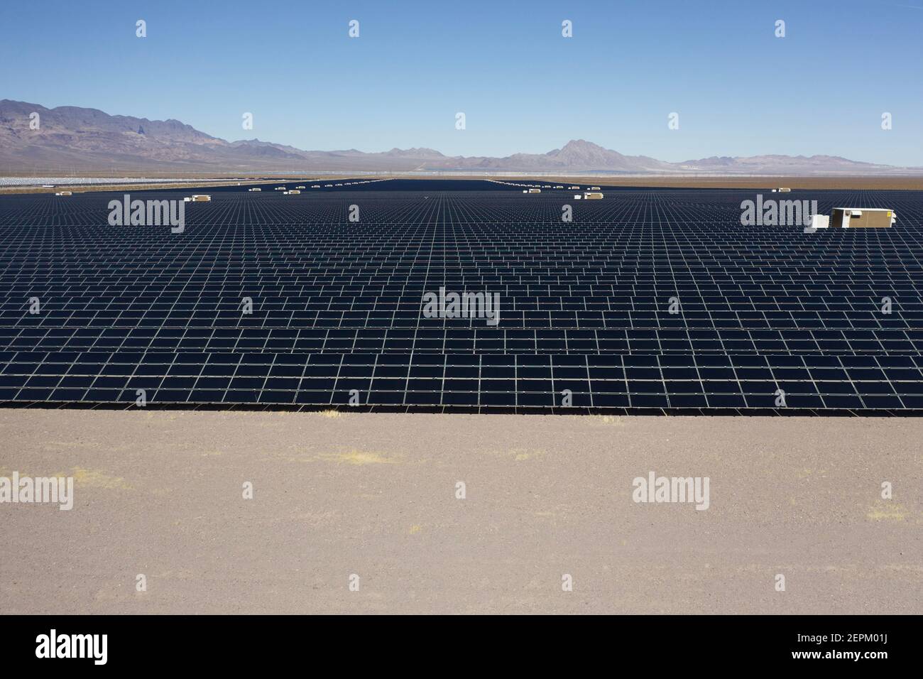 Aerial desert view boulder solar hi-res stock photography and images ...