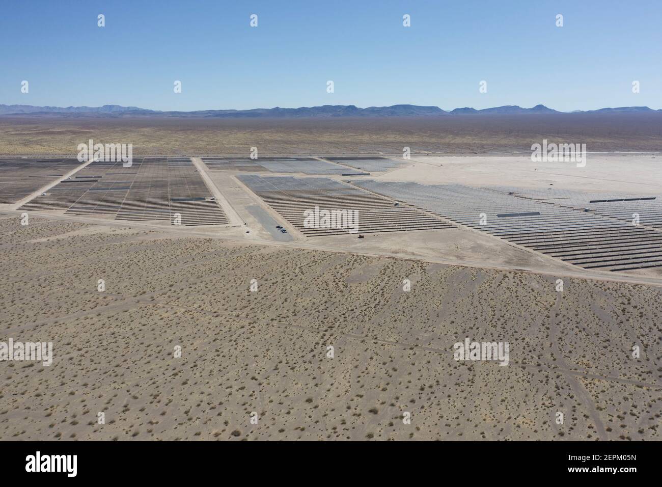 Aerial view massive solar panels hi-res stock photography and images ...