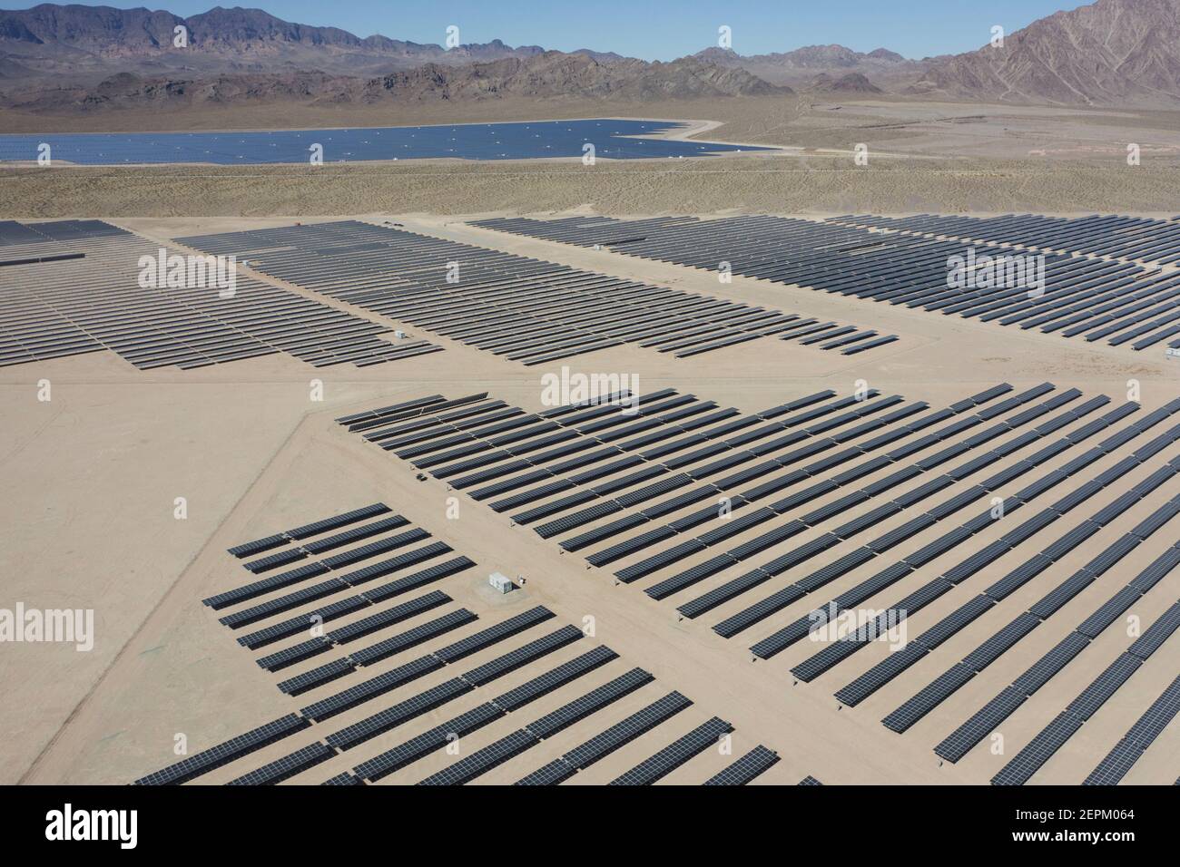 Aerial view massive solar panels hi-res stock photography and images ...