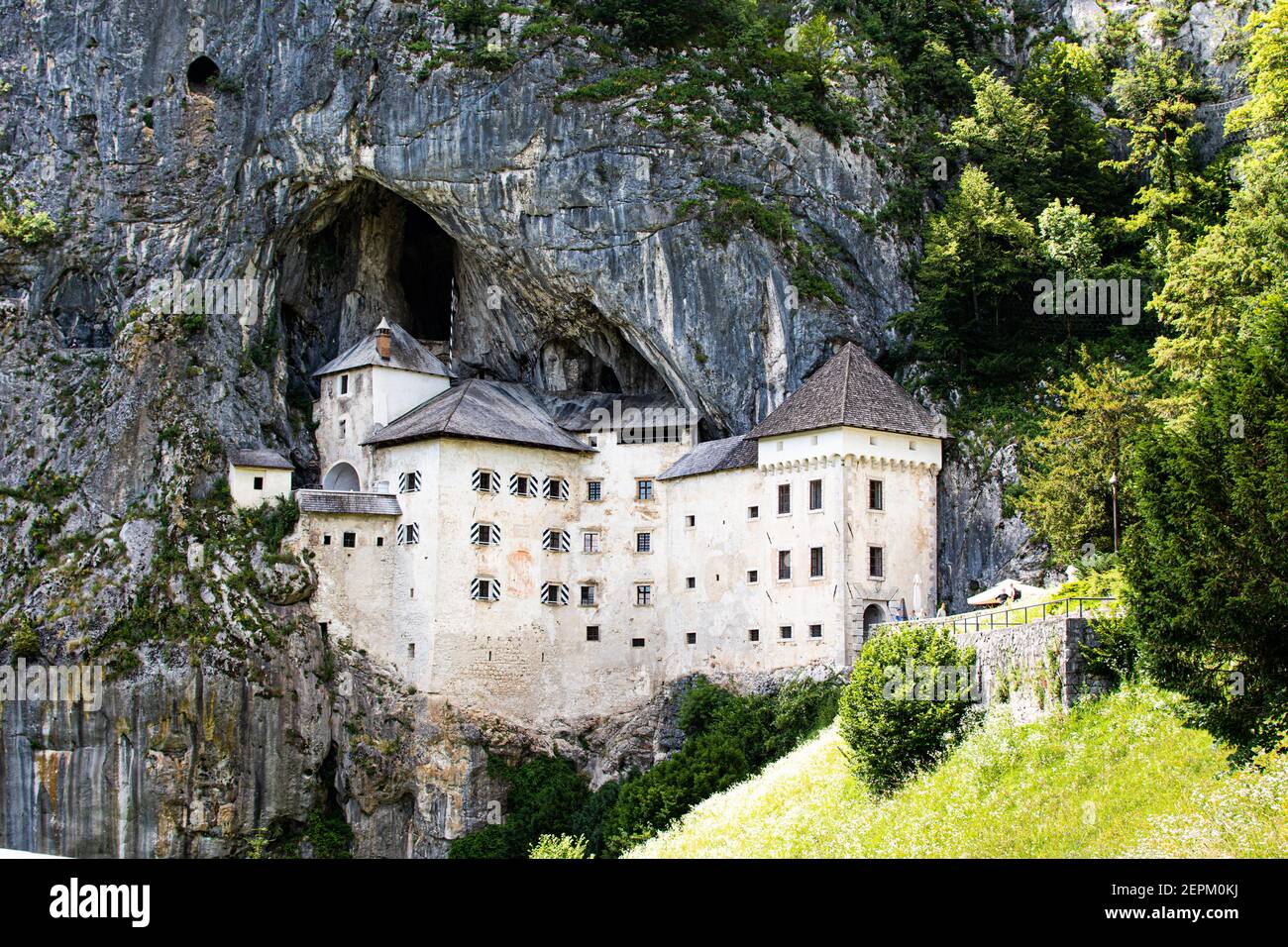 Predjama Castle - Grad Predjama in Postojna Cave, Slovenia Stock Photo ...