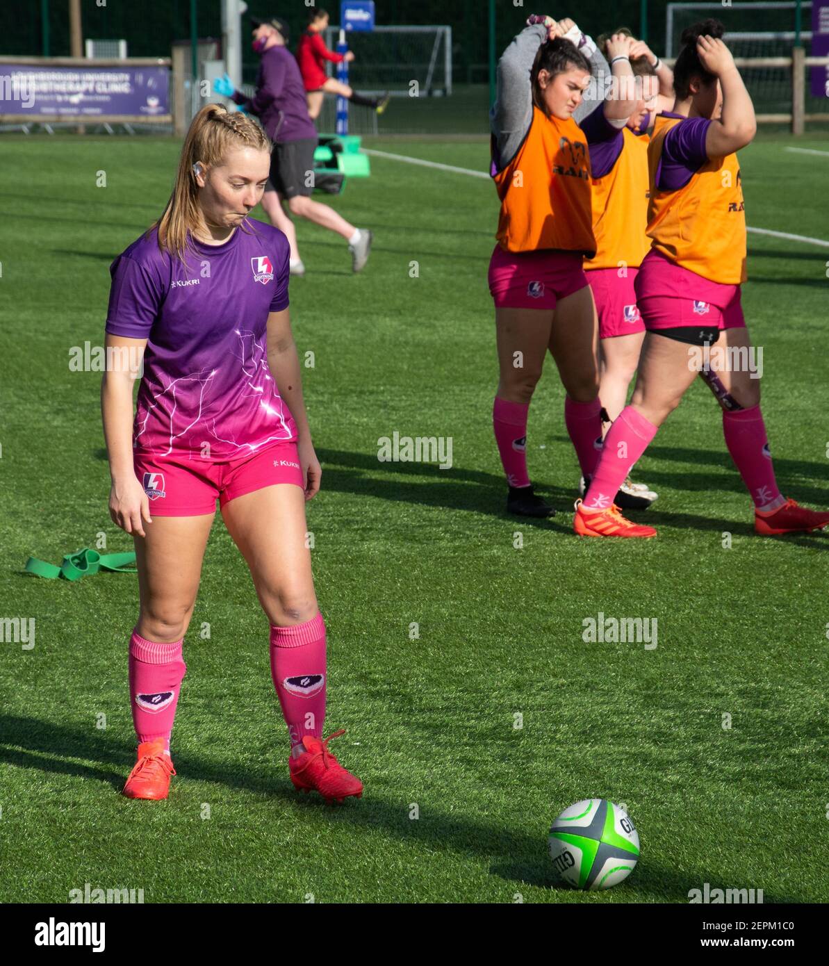Loughborough, UK. 27th Feb, 2021. Megan Davey (#9 Loughborough ...