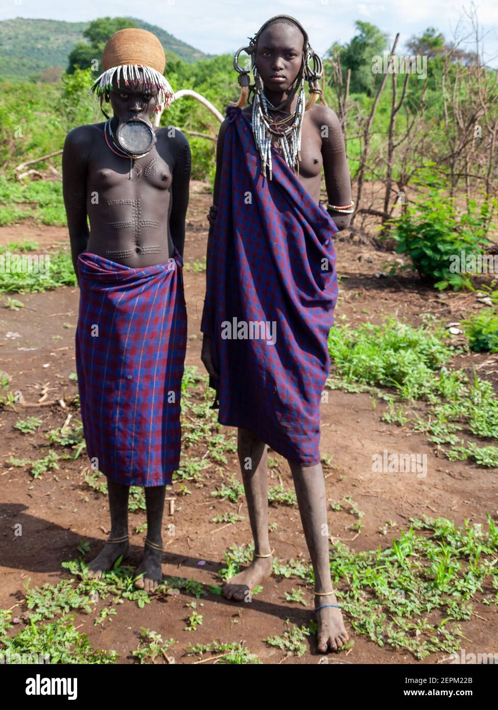 Mursi tribe women lip plate hi-res stock photography and images - Alamy