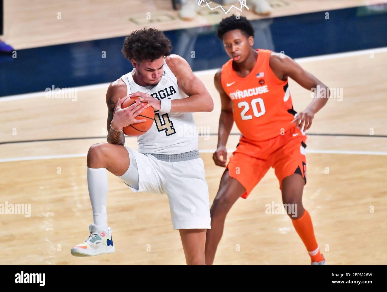 Atlanta, GA, USA. 27th Feb, 2021. Georgia Tech Yellowjackets forward ...
