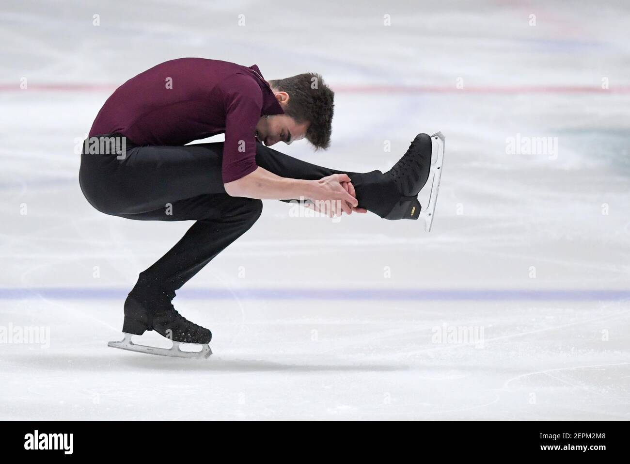 THE HAGUE, NETHERLANDS - FEBRUARY 27: Basar Oktar of Turkey competes in ...