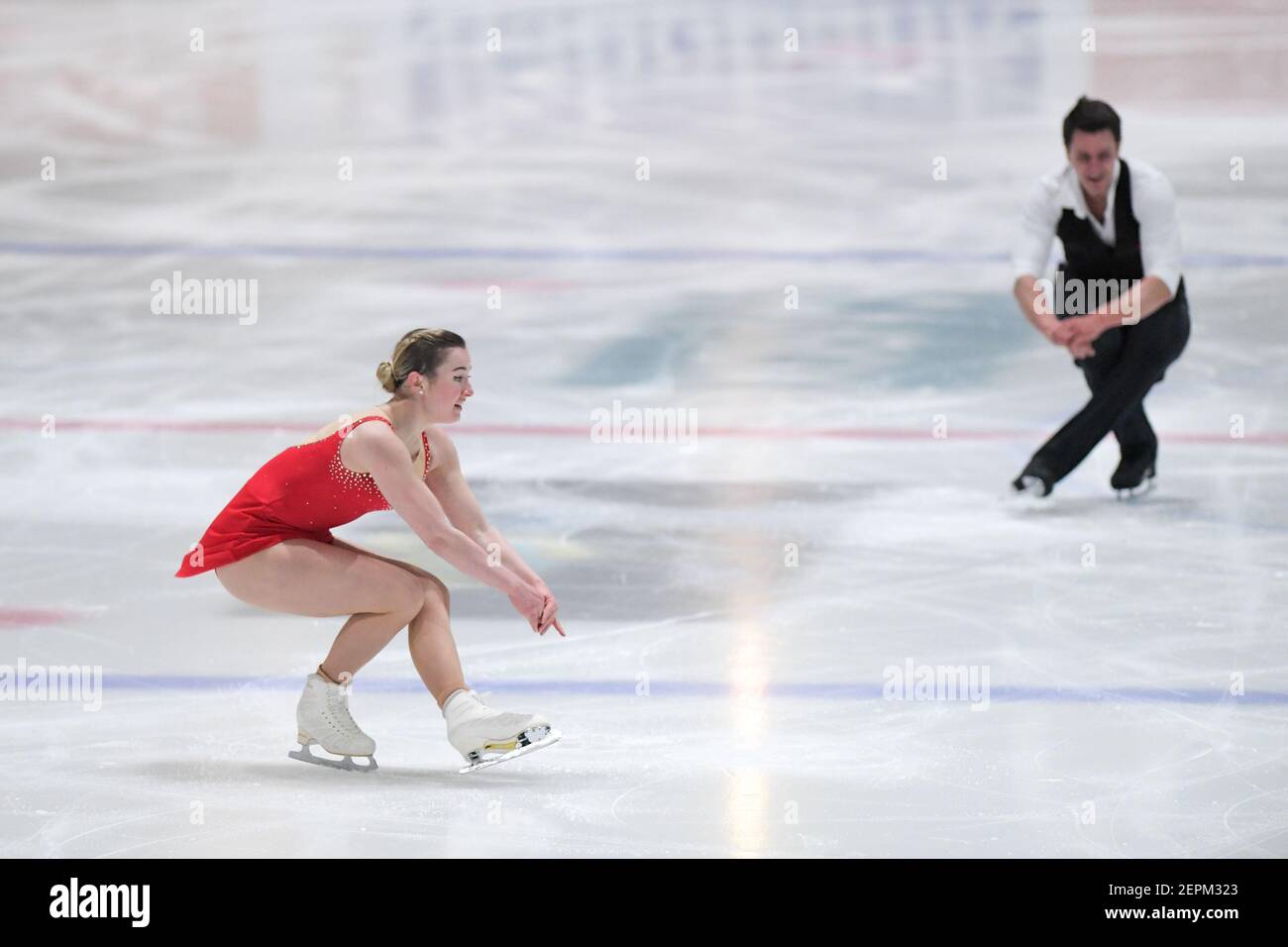 THE HAGUE, NETHERLANDS - FEBRUARY 27: Alexandra Herbrikova and Nicolas ...