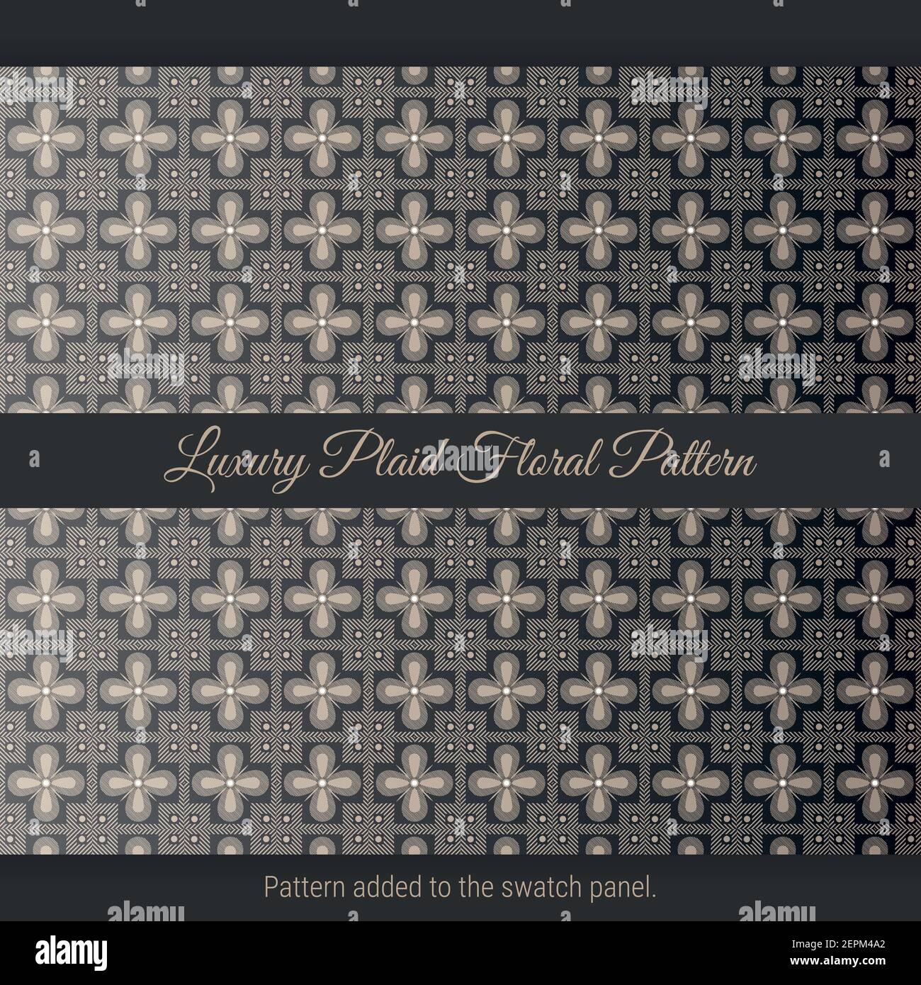 Luxury Plaid Floral Pattern. Luxury arabic. Floral Pattern Stock Vector ...