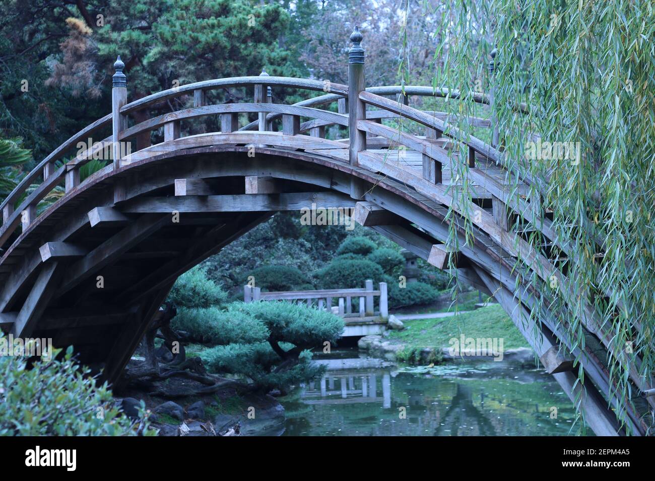 Japanese Garden Bridge Stock Photo - Alamy