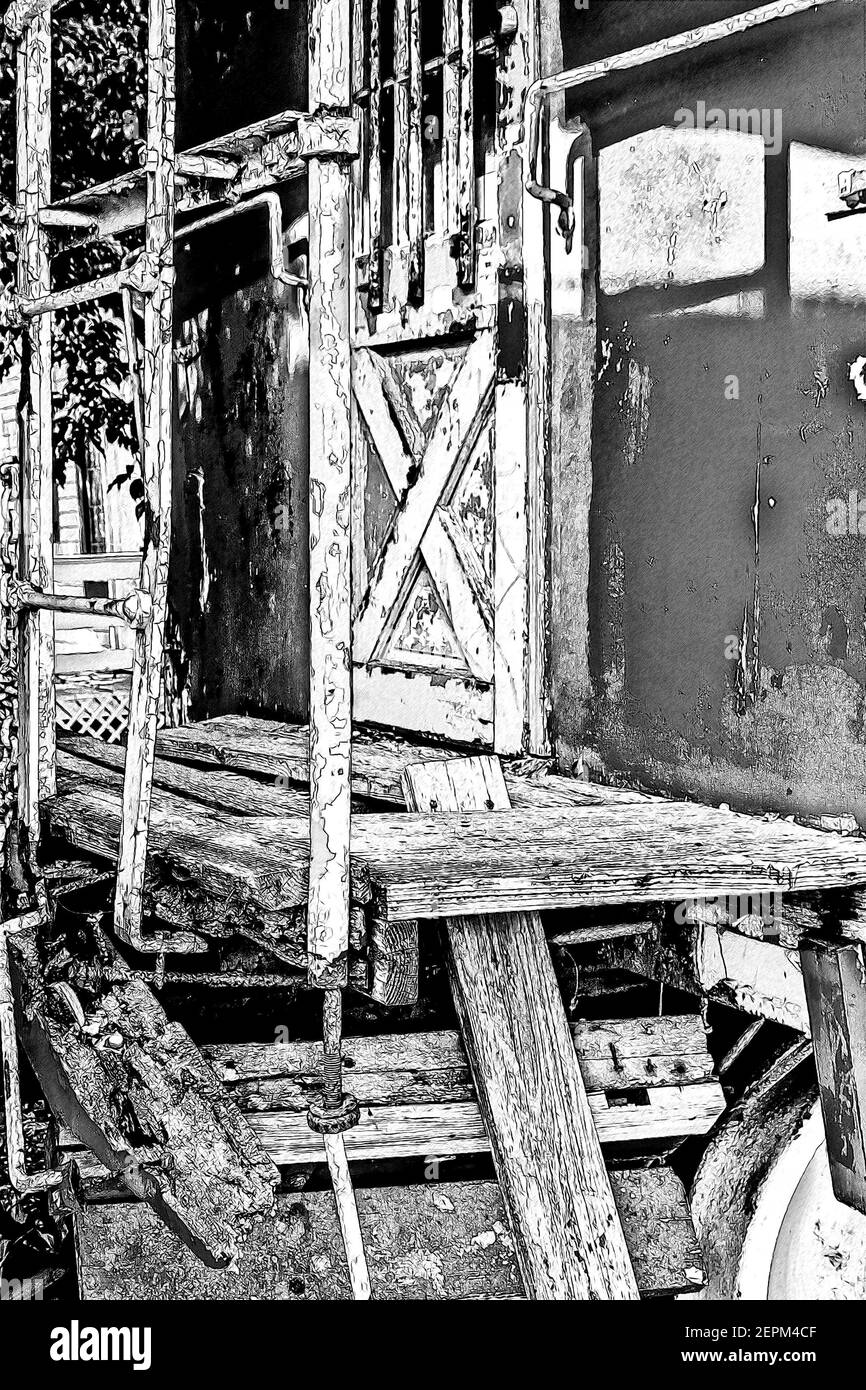 Cauley square historic railroad village hi-res stock photography and ...