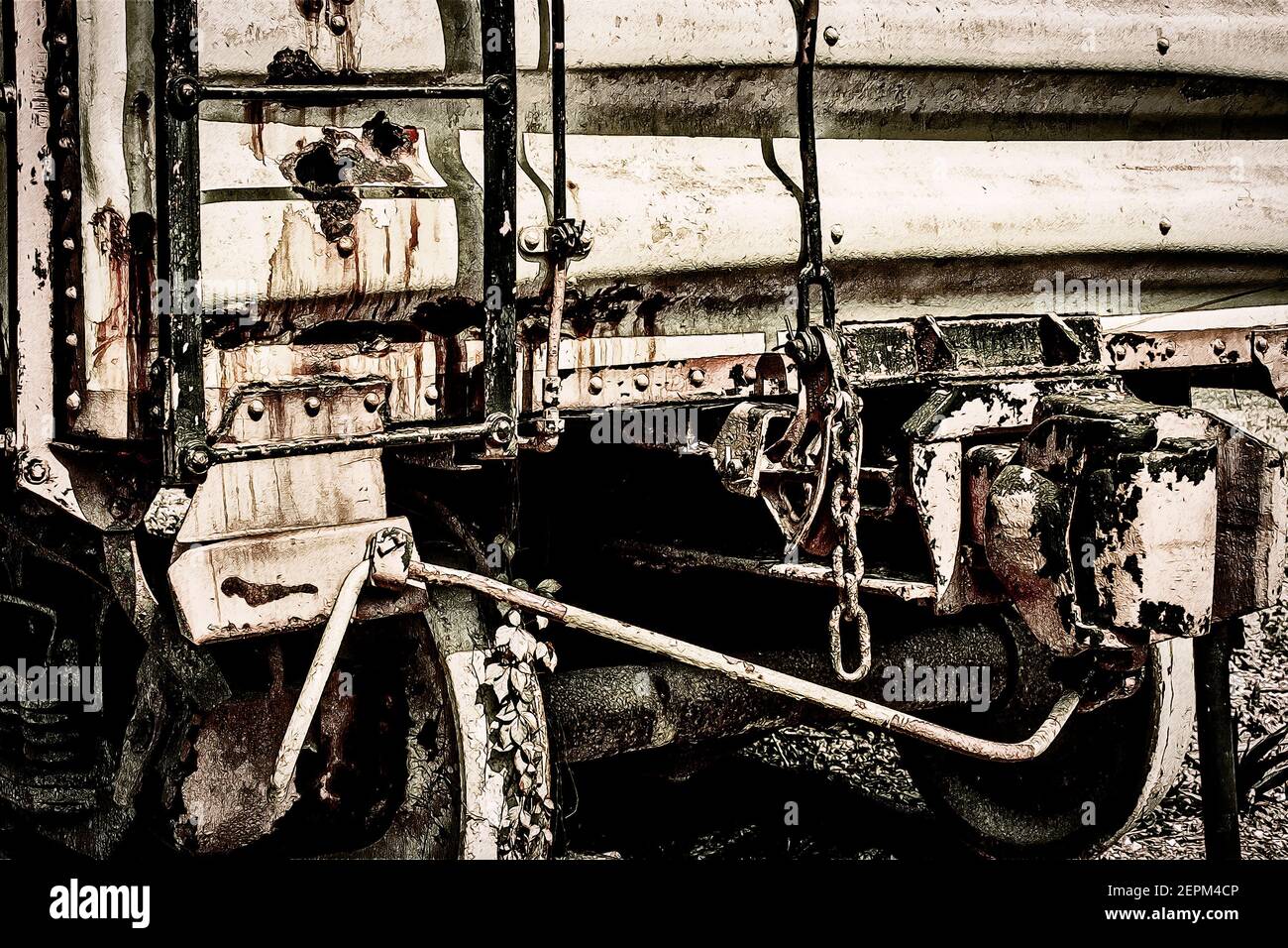 End of boxcar hi-res stock photography and images - Alamy