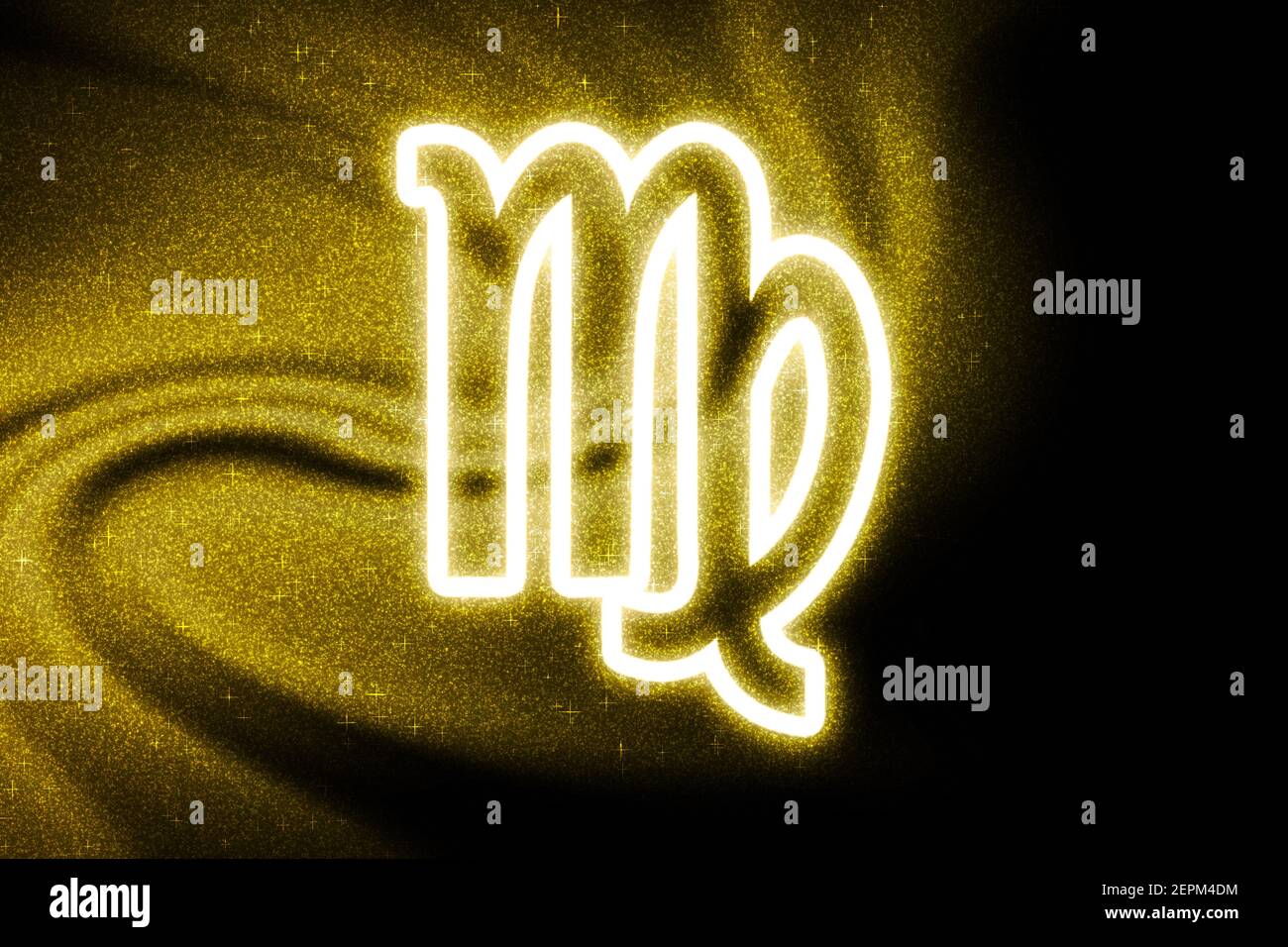 Virgo zodiac sign, gold glitter, Horoscope Astrology background, Virgo ...