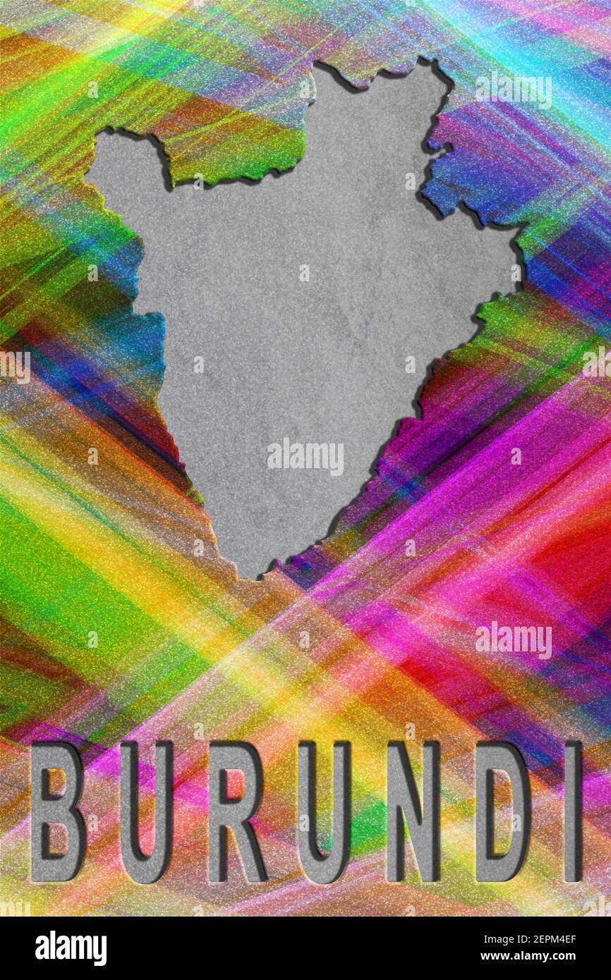 Map of Burundi, colorful background, copy space Stock Photo - Alamy