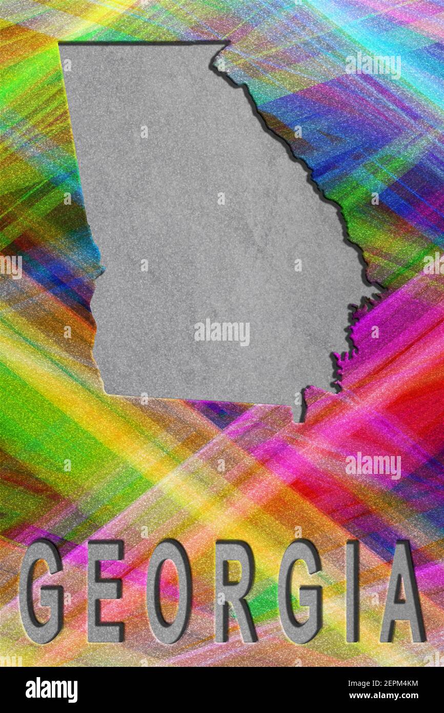 Political map of georgia hi-res stock photography and images - Alamy