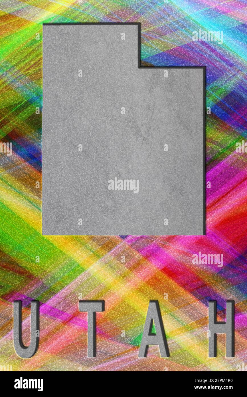 Political map of utah hi-res stock photography and images - Alamy