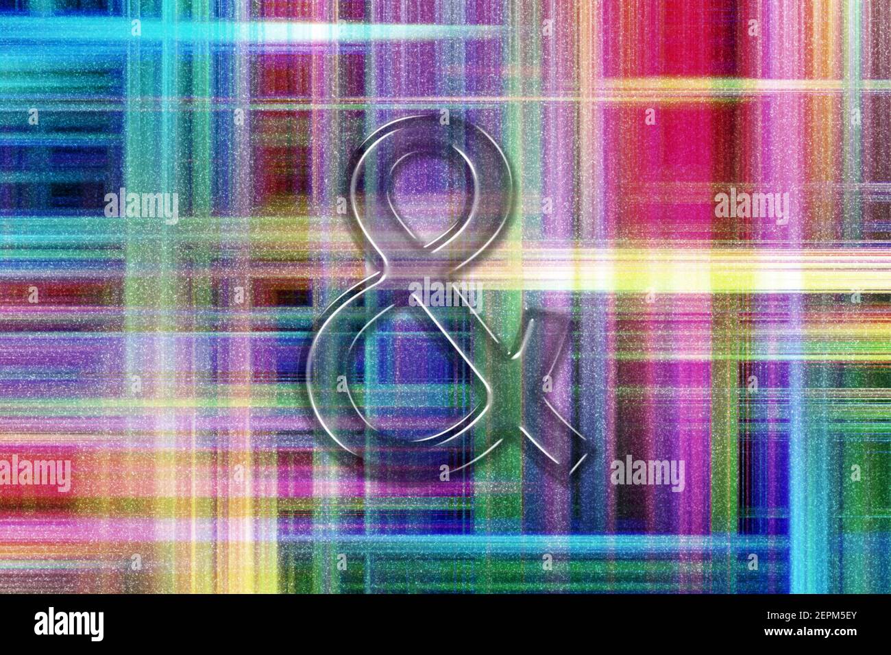 Ampersand Symbol, Ampersand icon, and symbol, colorful checkered ...
