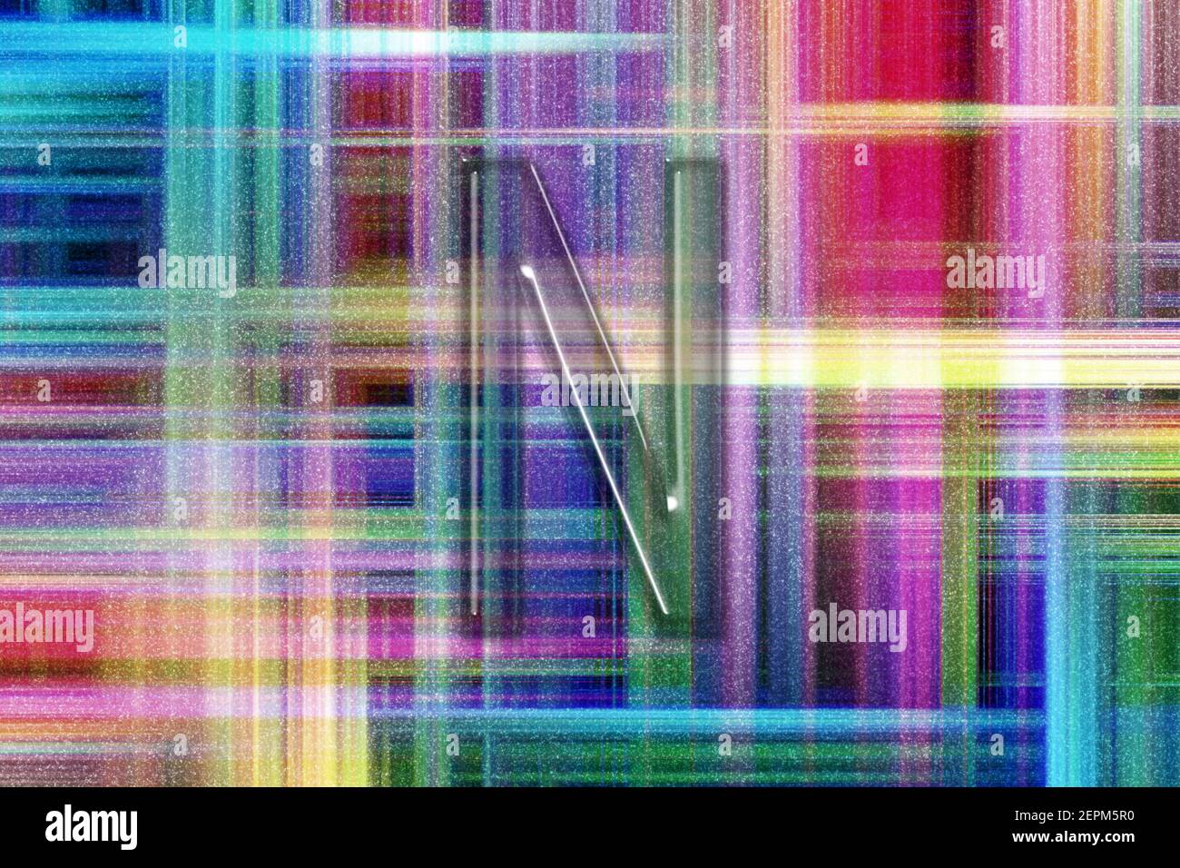 Nu sign. Nu letter, Greek alphabet Symbol, colorful checkered ...