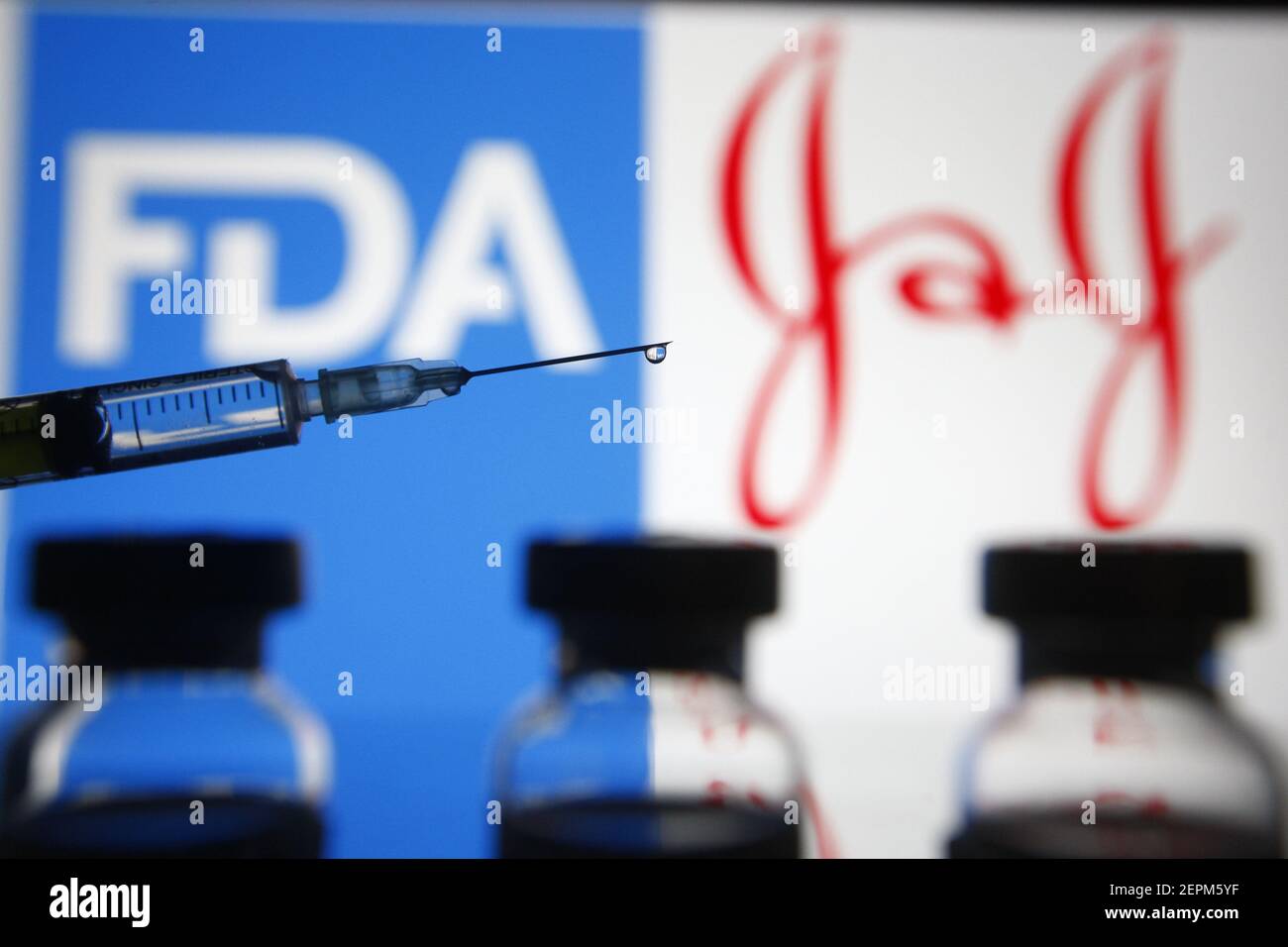 In this photo illustration a Food and Drug Administration (FDA) and ...