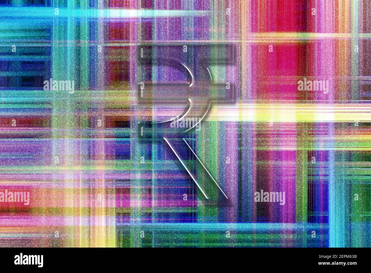 Indian Rupee, INR Rupee currency, Monetary currency symbol, colorful ...