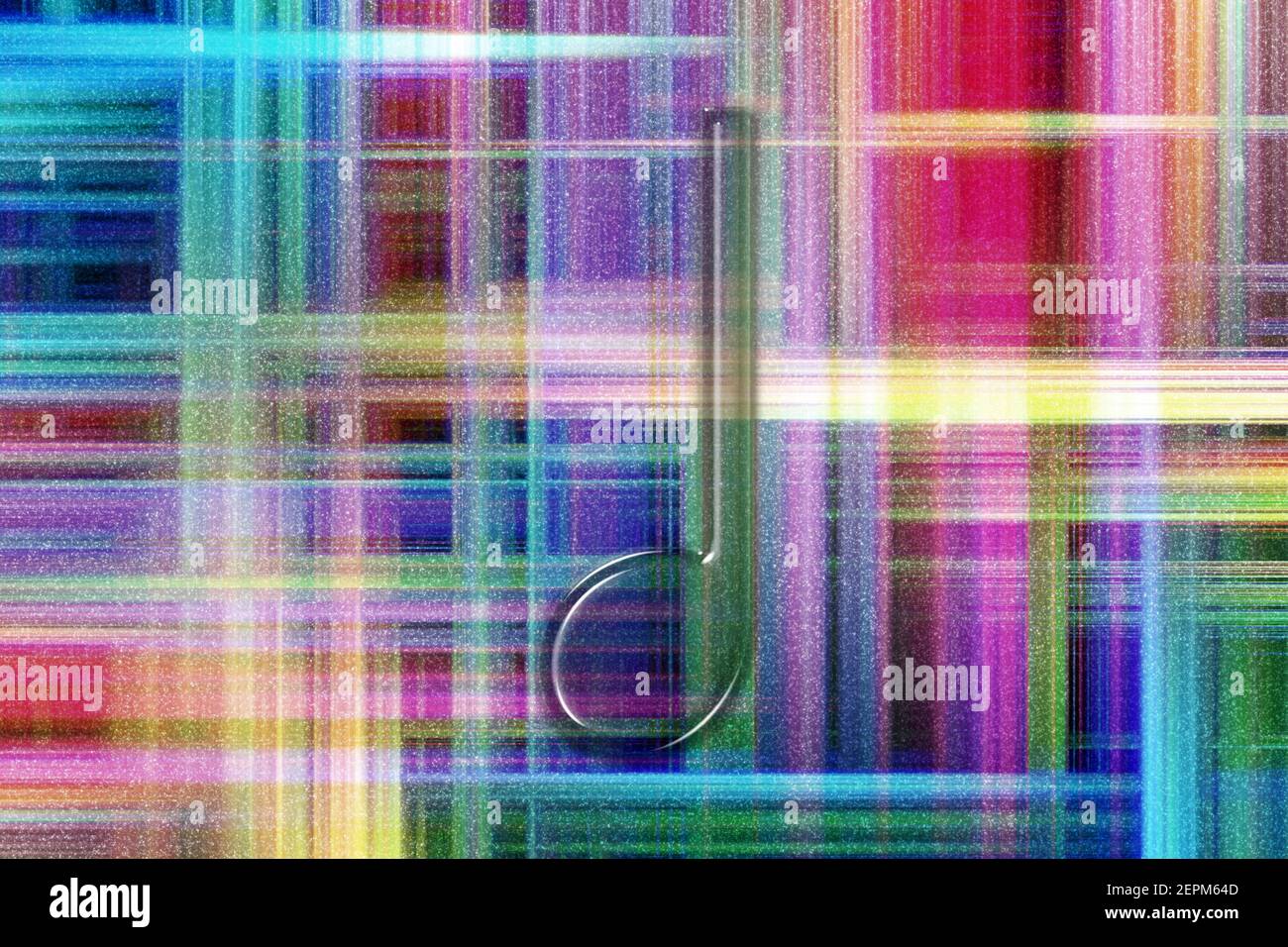 Quarter note symbol, Music backgroundd, colorful checkered background ...