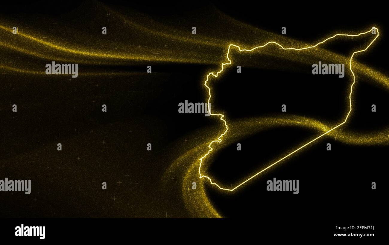 Syria gold map hi-res stock photography and images - Alamy