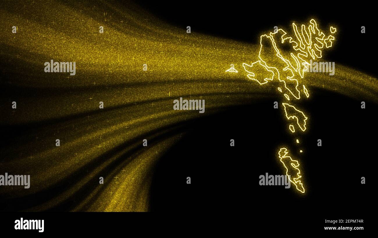 Faroe islands gold map hi-res stock photography and images - Alamy