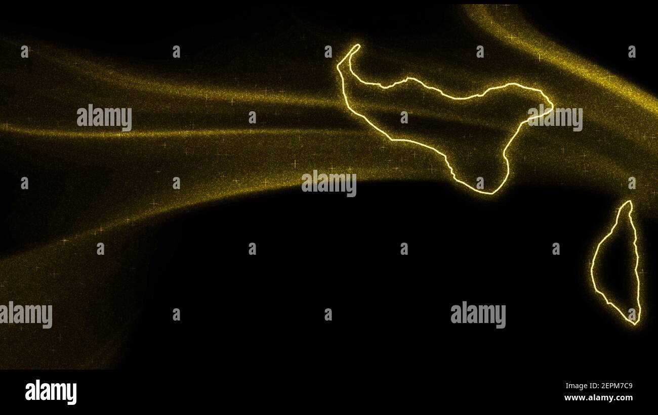 Map of Tonga, Gold glitter map on dark background Stock Photo - Alamy