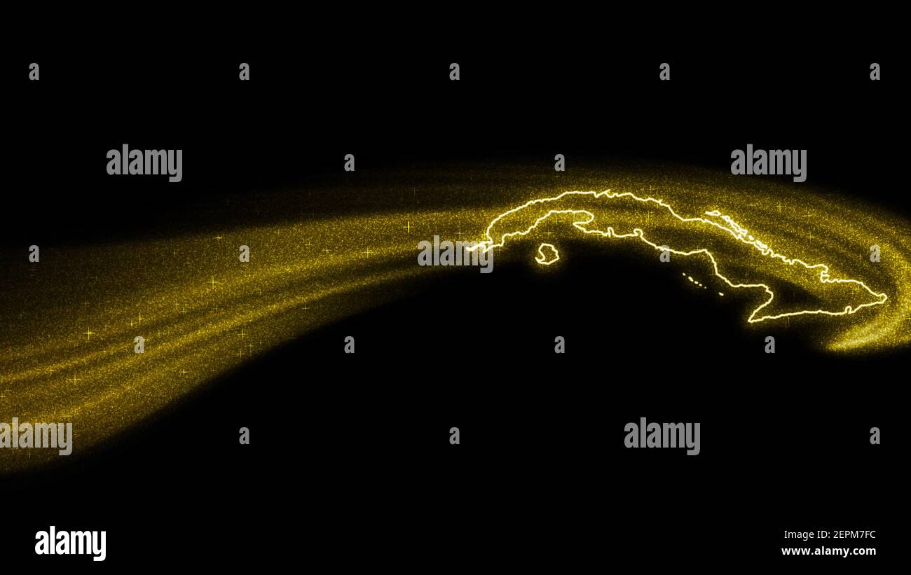 Cuba gold map hi-res stock photography and images - Alamy