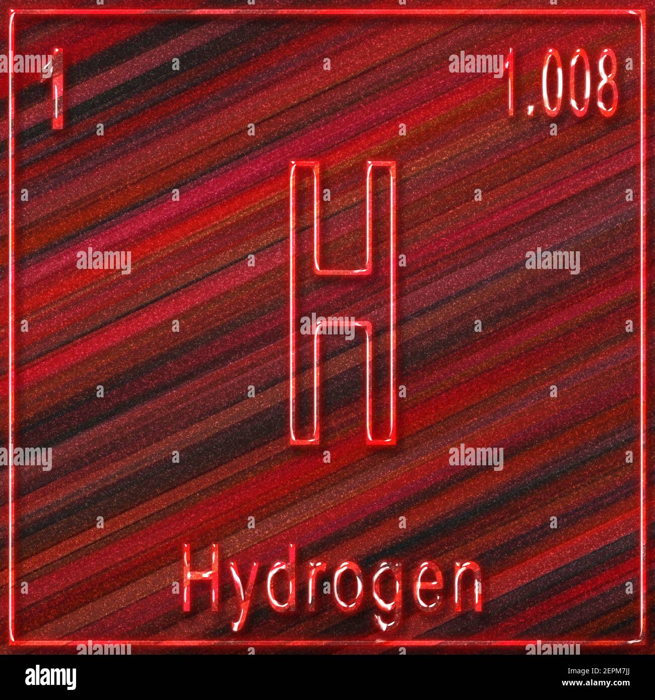 Hydrogen element of the periodic table of the mendeleev system hi-res ...