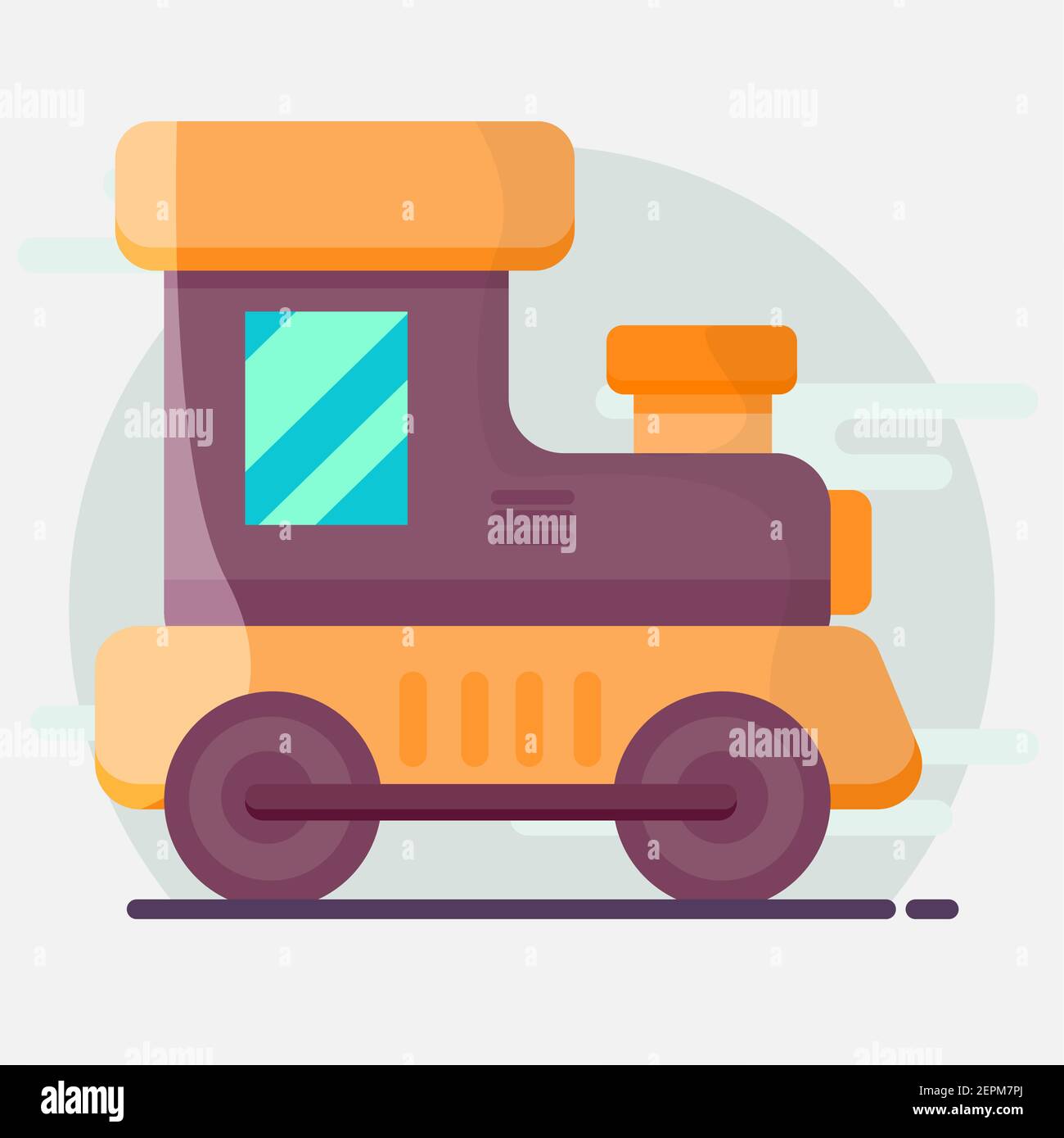 toy train vector illustration in flat style Stock Vector Image & Art ...