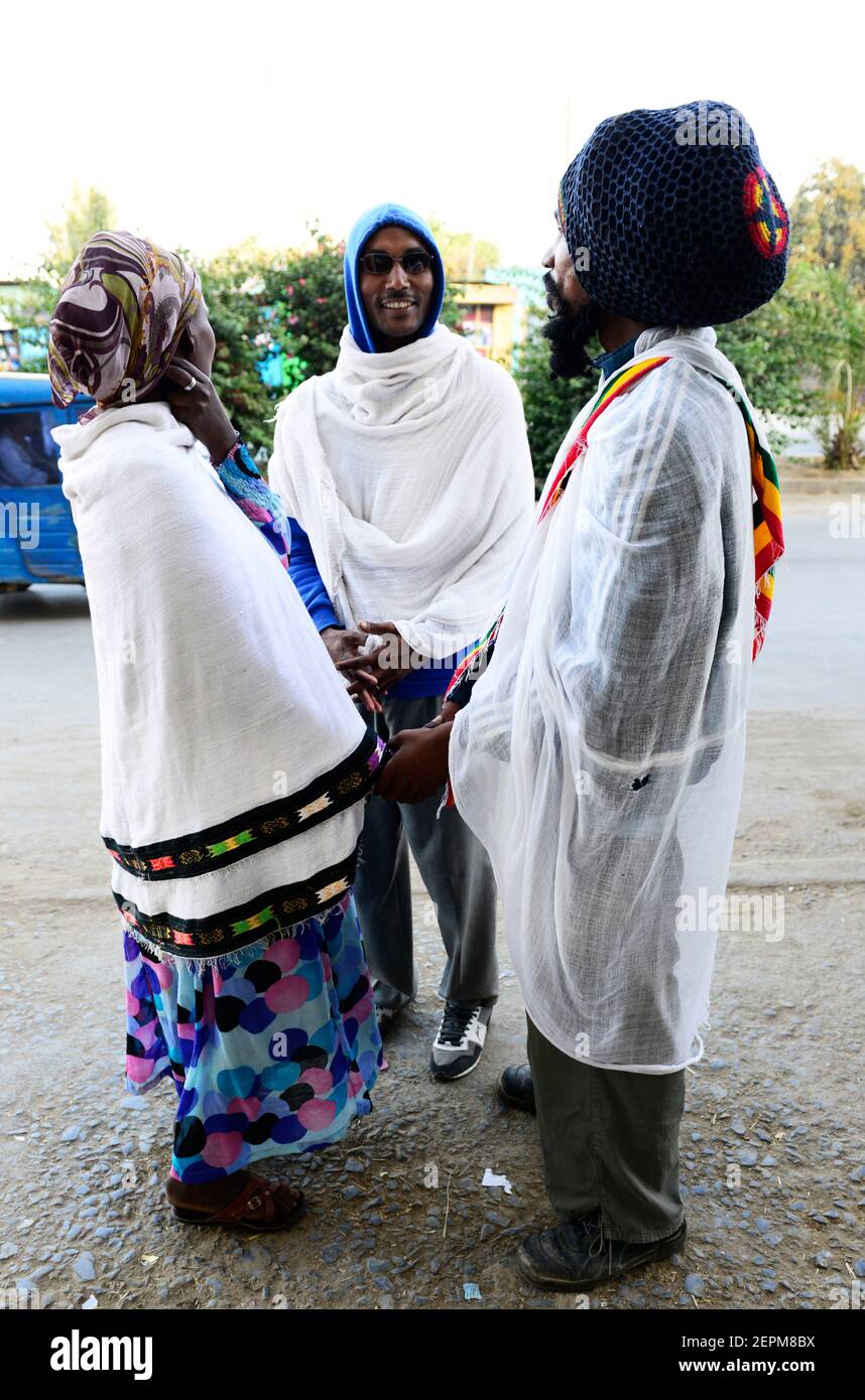 A Rastafari man with his family in Mekele, Ethiopia Stock Photo - Alamy
