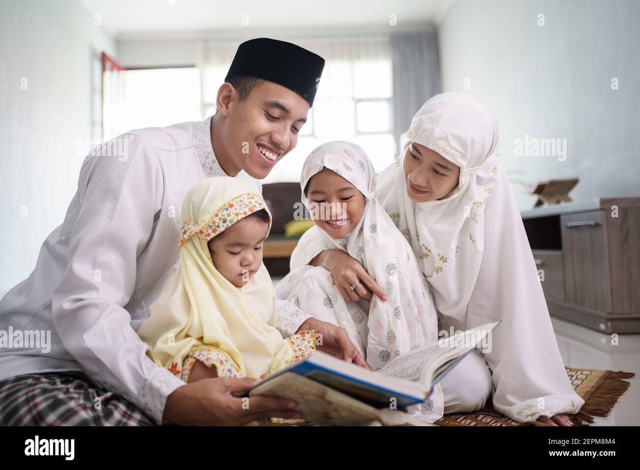 Muslim Family Praying